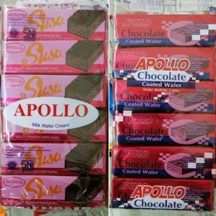 Jual Apollo wafer cokelat / Biskuit coklat / Biskuit wafer apolo rasa ...