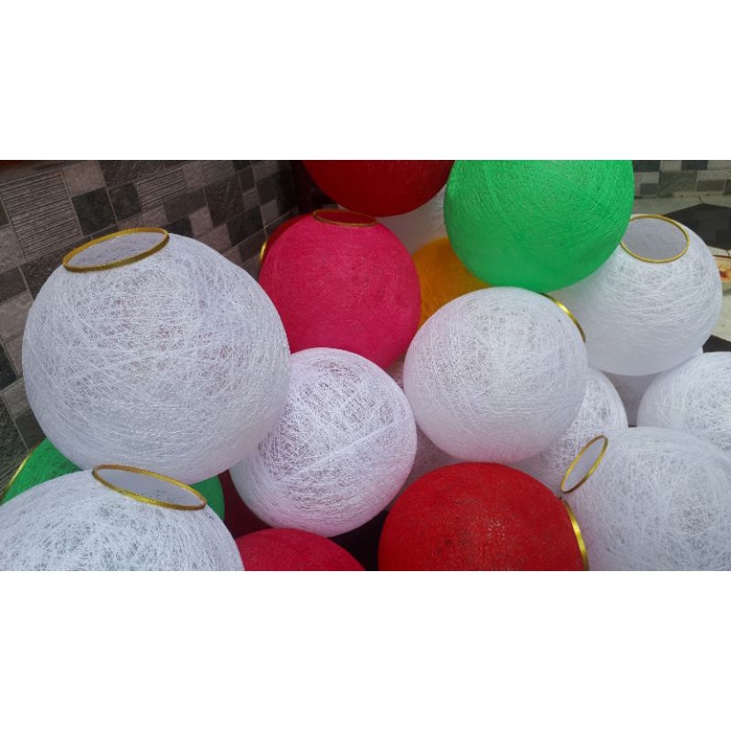Jual LAMPION BENANG|DEKORAS 24 CMI|LAMPION IMLEK|LAMPIONBENANG|LAMPION ...