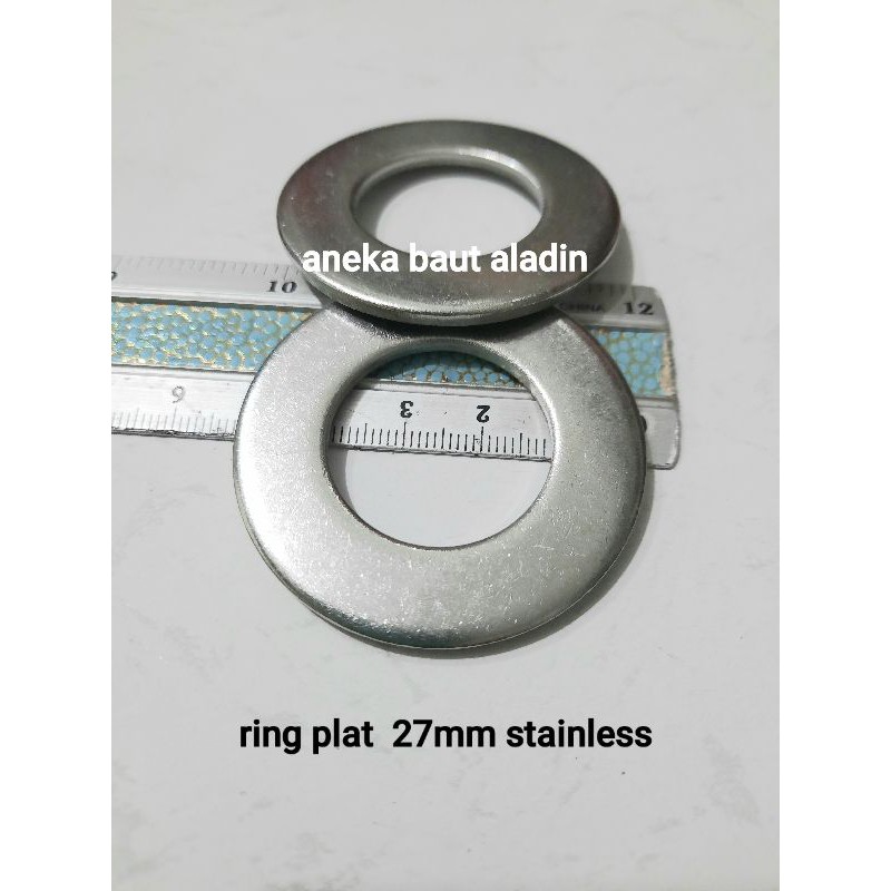Jual ring plat m27x50x3 stainless. | Shopee Indonesia
