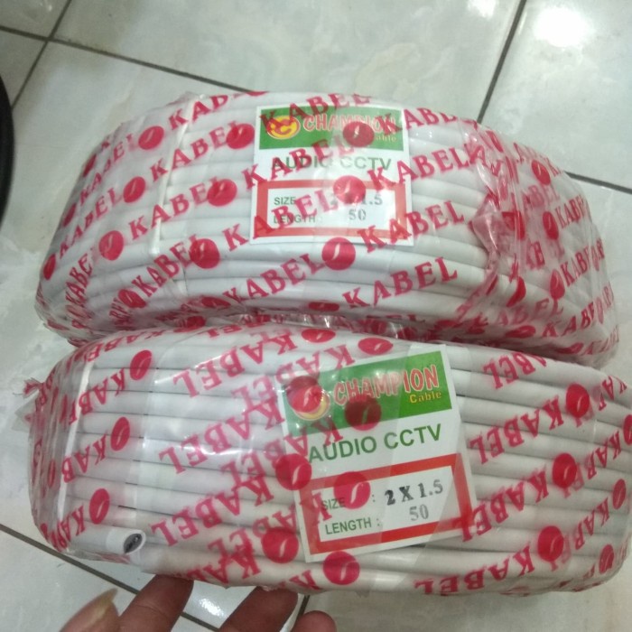 Jual Kabel Roll - Kabel Listrik Nym Kawat Ukuran 2X1.5 Champion 1 Roll ...