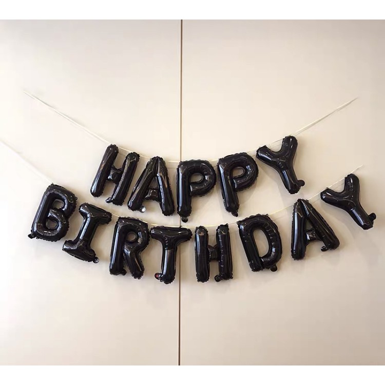 Jual BALON FOIL HURUF HAPPY BIRTHDAY / BALON HAPPY BIRTHDAY SET / BALON ...