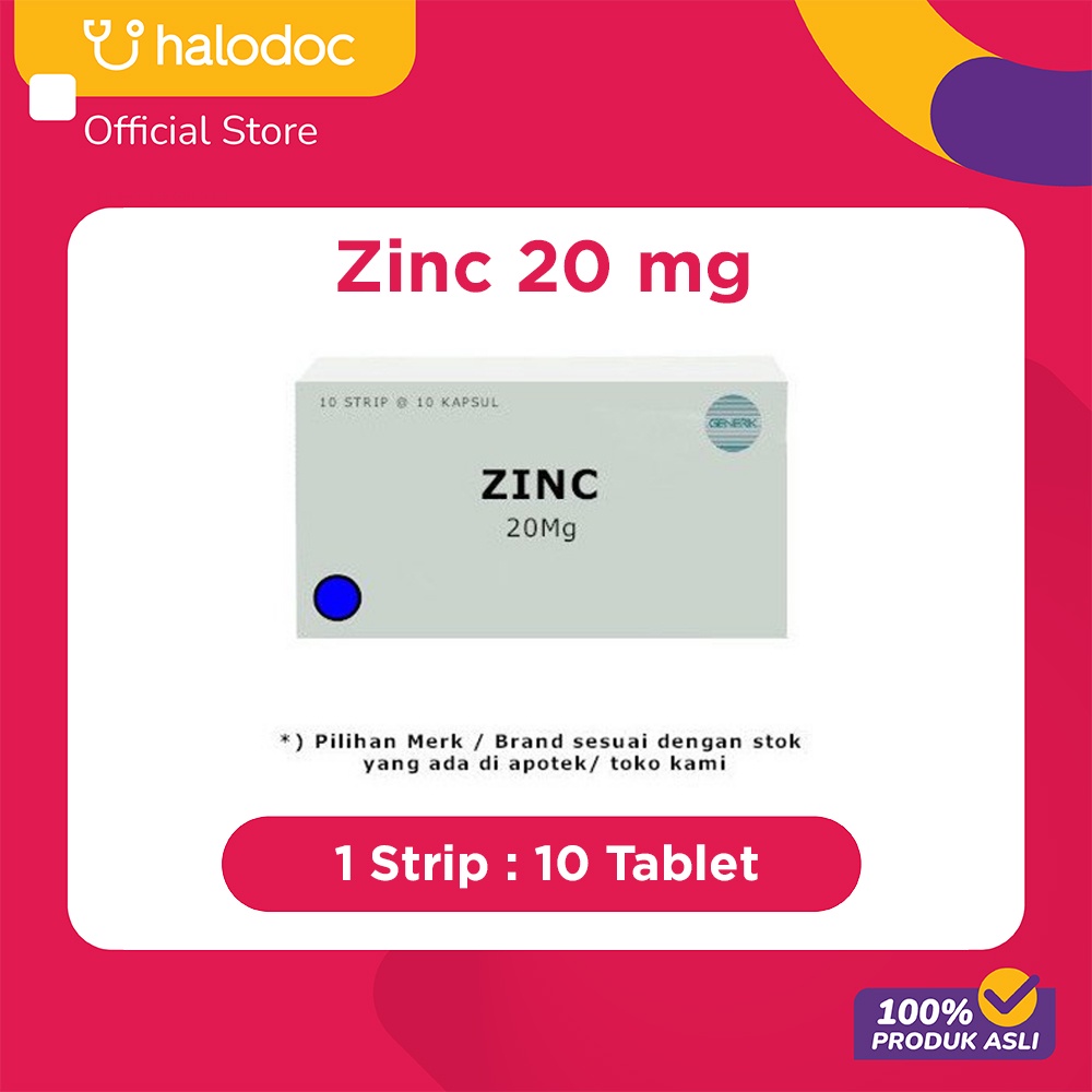 Jual Zinc 20 mg 10 Tablet | Shopee Indonesia