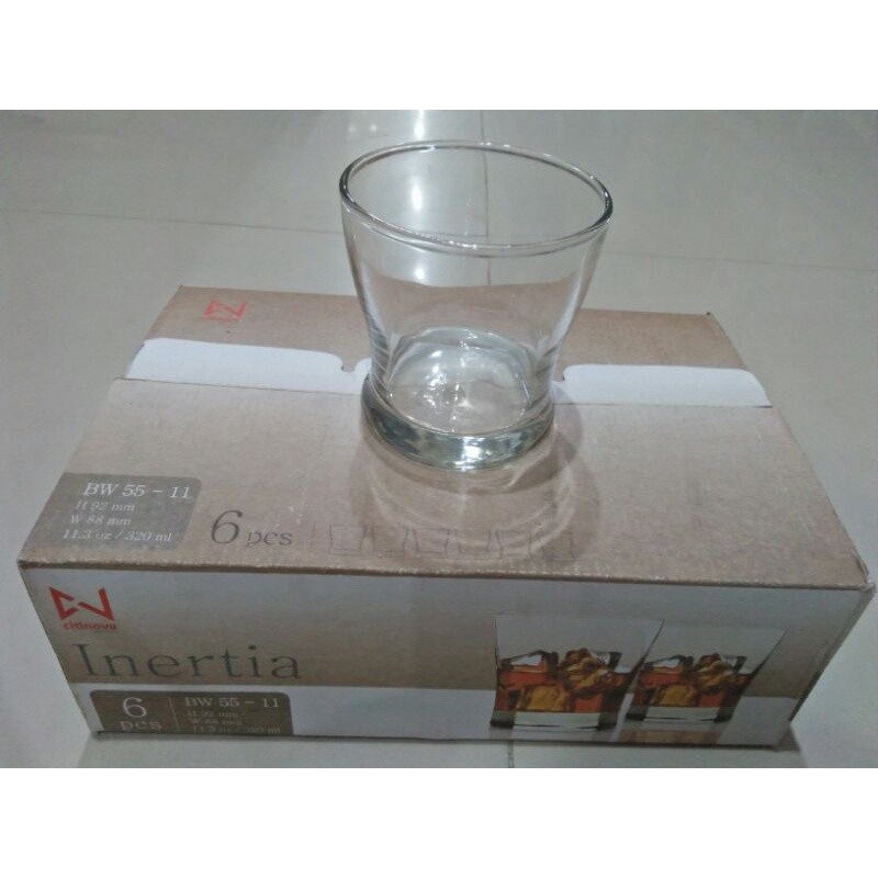 Jual GELAS SET INERTIA BW-55 ISI 6 320 ML | Shopee Indonesia