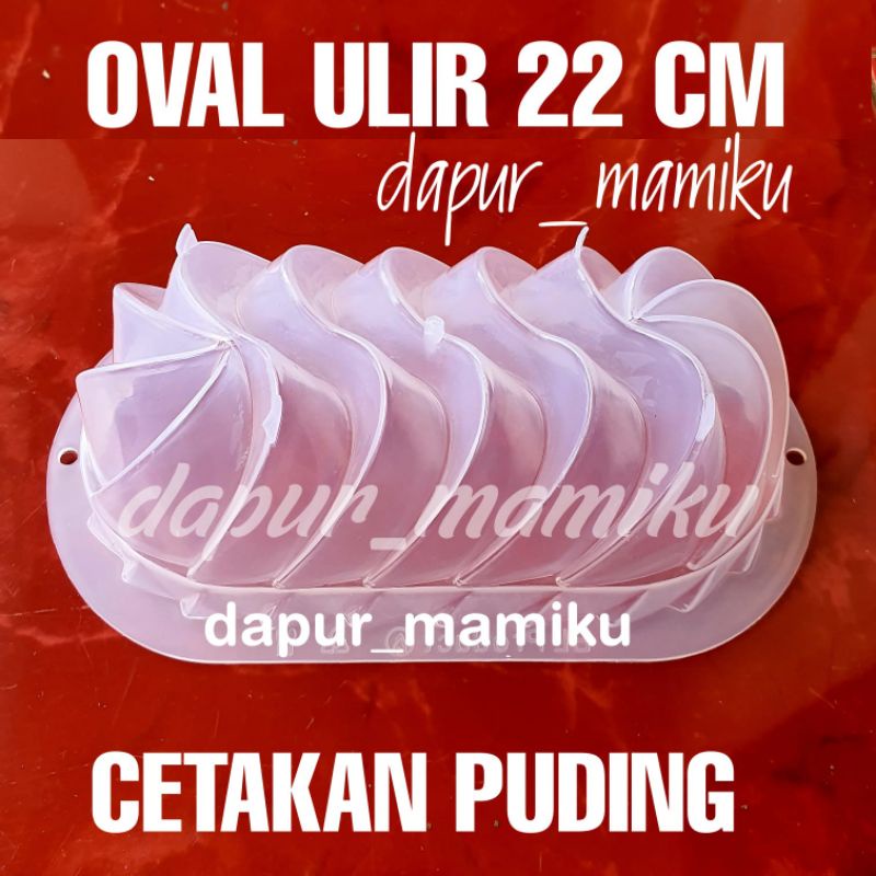 Jual DAPURMAMIKU ( Cetakan Puding Oval ) ulir Gelombang Loyang Jelly Agar Pudding | Shopee Indonesia