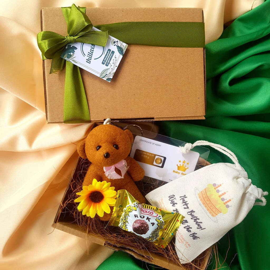Jual MINIGOLD GIFT BOX/GIFT BOX EMAS MURNI/HADIAH ULANG TAHUN/THE ...