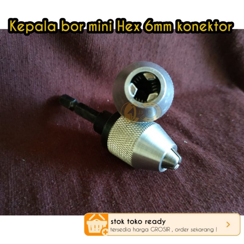 Jual kepala bor mini keyles chuck Mata bor kepala mini chuck hex ...