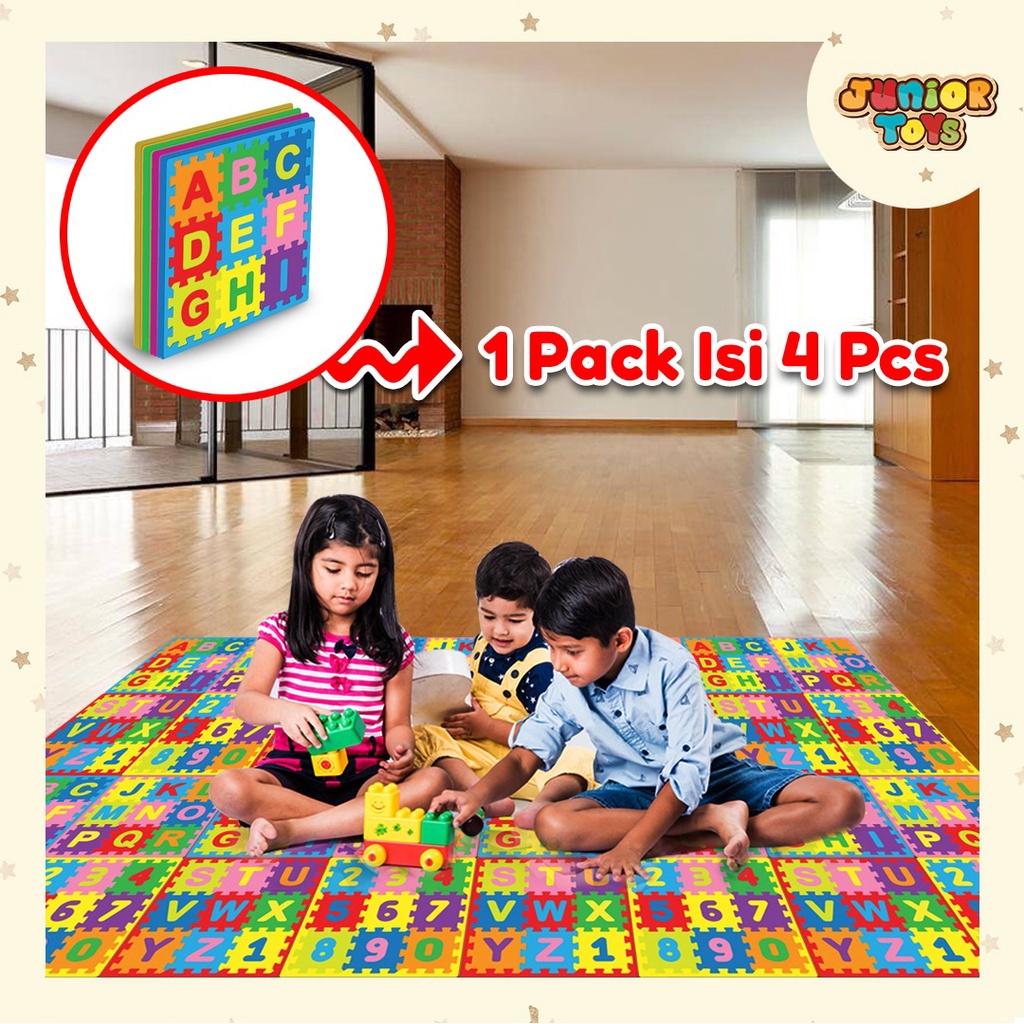Jual Mainan Puzzle Mini Busa Huruf Angka 10x10 | Shopee Indonesia