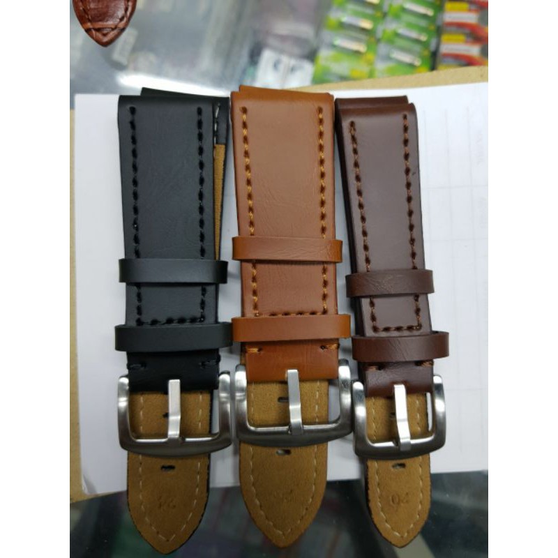 Jual Tali Jam Tangan Zamora, Tali Jam Kulit Tebel Genuine Leather ...
