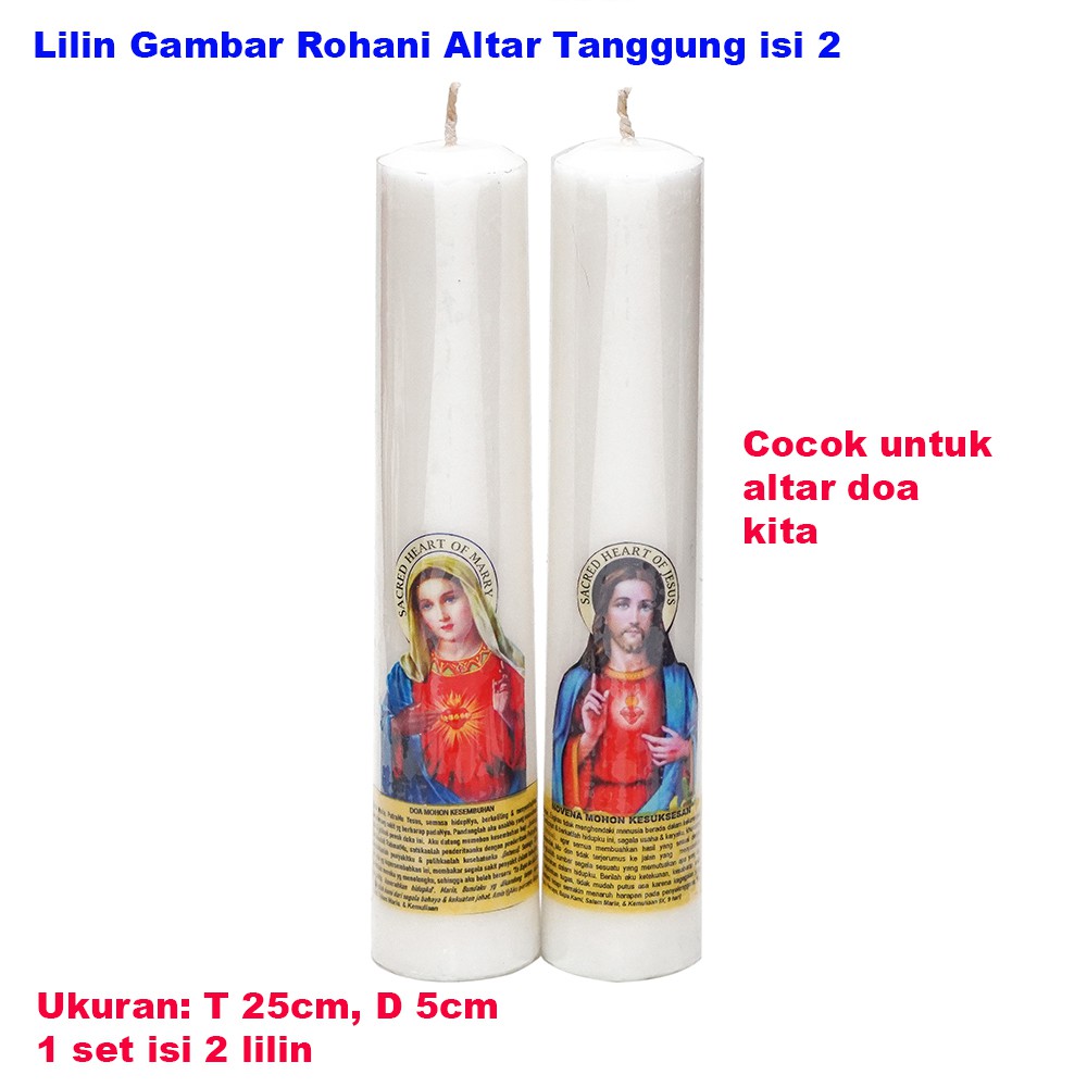 Jual Lilin Doa Misa Altar Gereja Lilin Paskah Gambar Rohani Altar ...