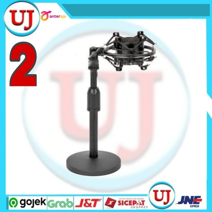 Jual Tripod Mic Stand Mic Meja / ShockMount Adjustable Microphone ...