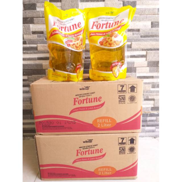 Jual Minyak Goreng Fortune 2 Liter 1 Dus | Shopee Indonesia