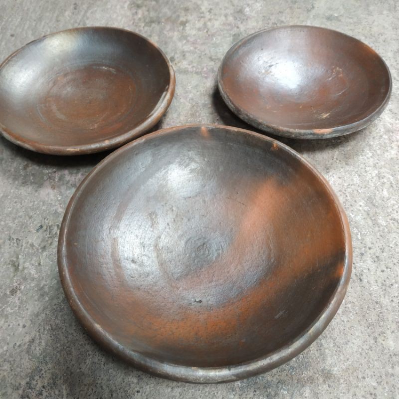Jual PIRING TL 20CM piring tanah liat gerabah piring tanah piring lotek ...