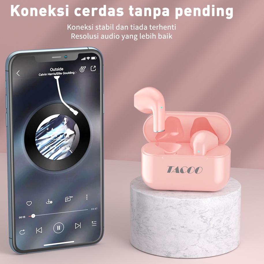 Jual Diskon Promo PVZJO TACOO Pro 5s Mini TWS Bluetooth Earphone ...