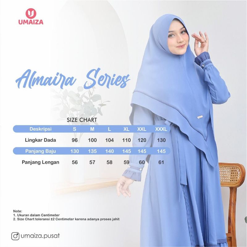 Jual PRE ORDER ALMAIRA SERIES by UMAIZA - Matterial ITY Crepe HQ (Grade ...