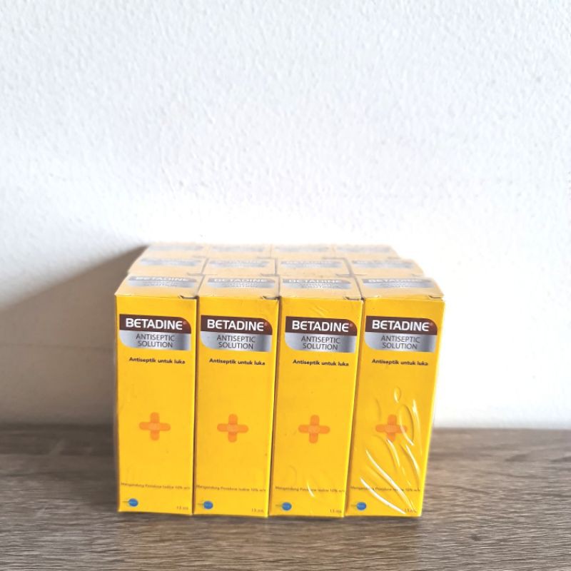Jual Betadine Solution 15 ml ( 1 botol ) | Shopee Indonesia