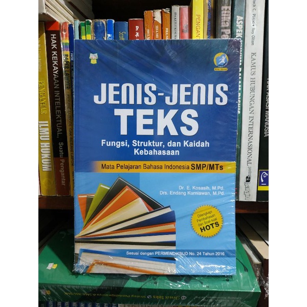 Jual [Original] Buku Jenis Teks SMP/MTs Fungsi Struktur by Dr E Kosasih ...