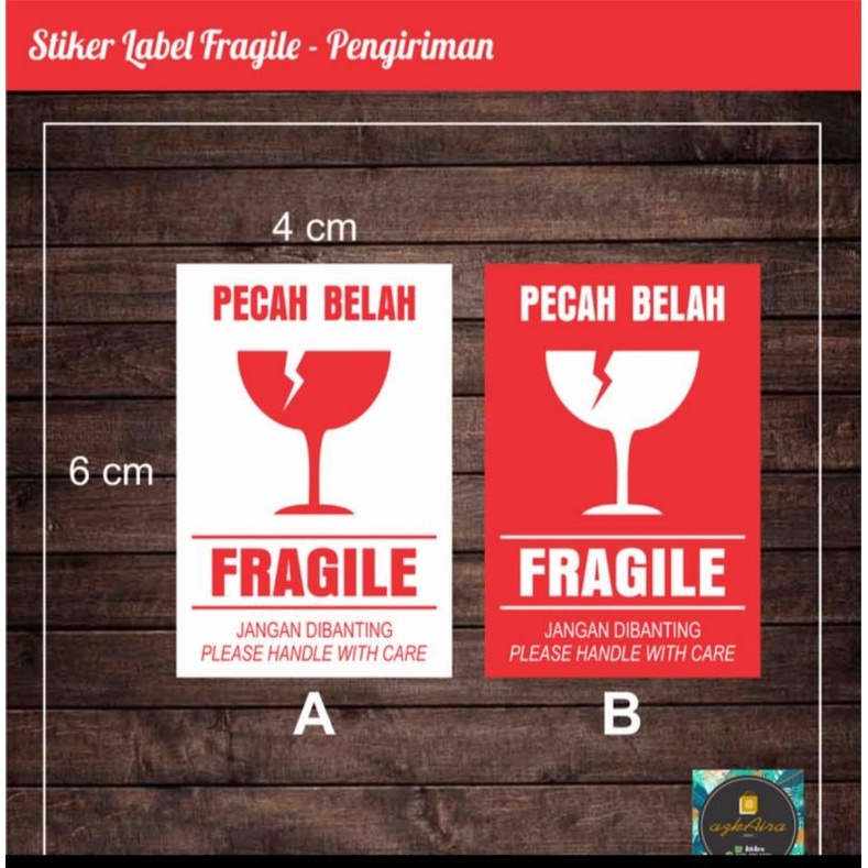 Jual Sticker Stiker Label Fragile Pecah Belah | Shopee Indonesia