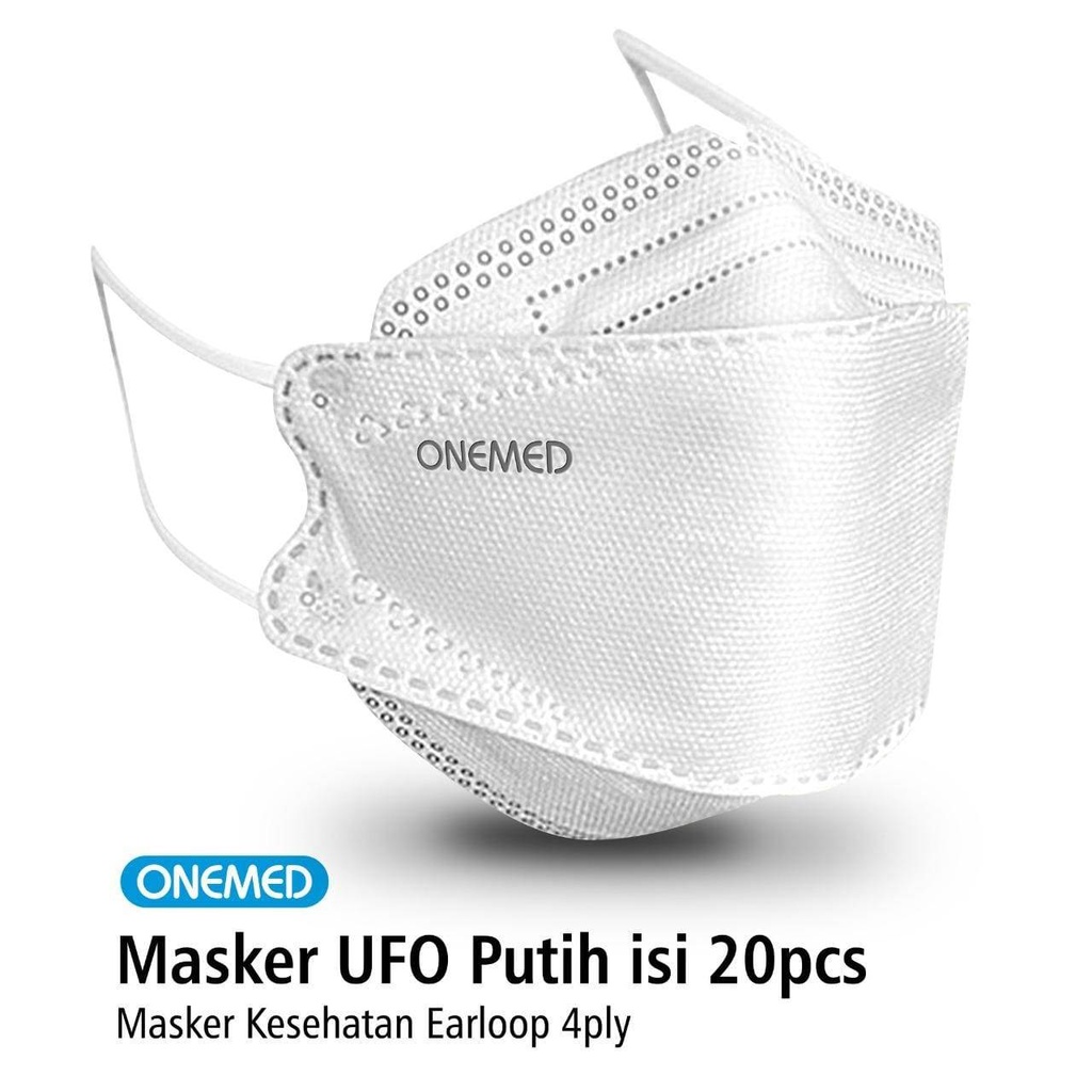 Jual masker UFO onemed 4ply isi 20/masker medis onemed 3D UFO - masker ...