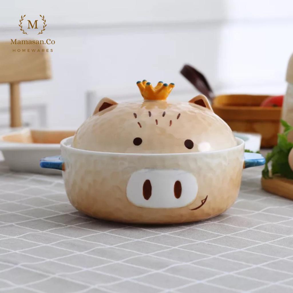 Jual Piggy Ceramic Cute Bowl | Mangkuk Keramik by Mamasan Co Homewares ...