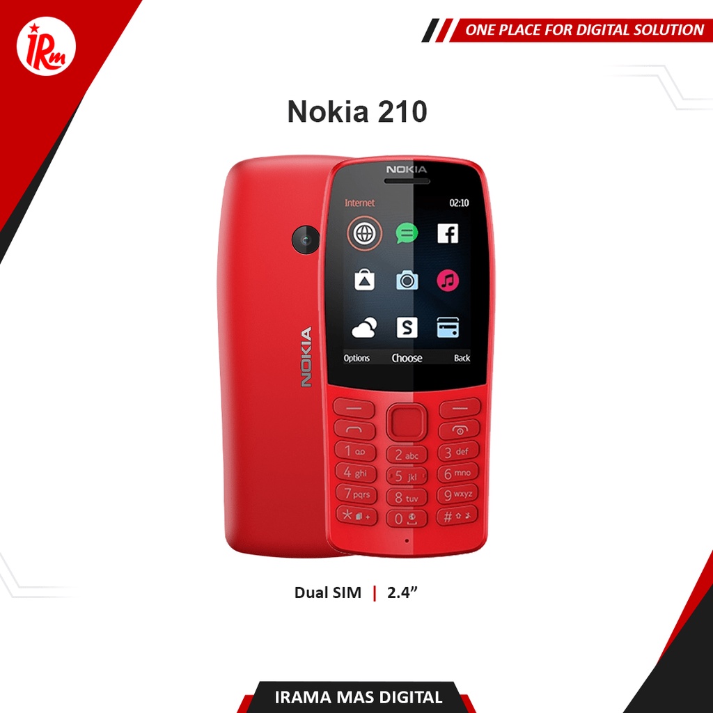 Jual Nokia 210 ( Black, Grey, Red ) | Shopee Indonesia