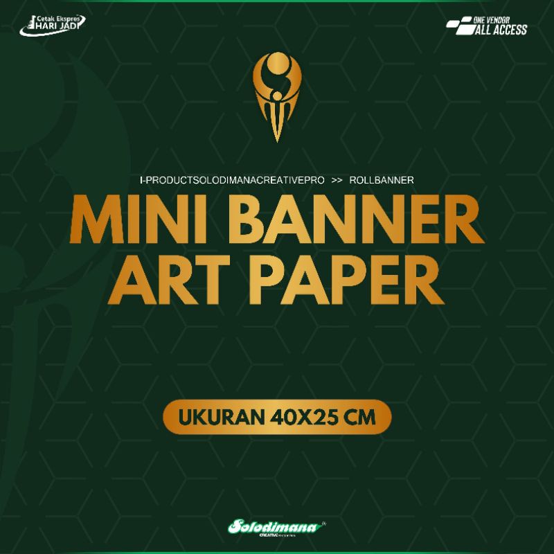 Jual MINI BANNER BAHAN ART CARTON UKURAN 40x25 CM - SOLDIMPRO | Shopee ...