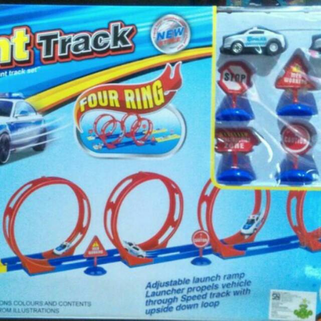 Jual Mainan arena track hotwheels 4 lingkaran | Shopee Indonesia