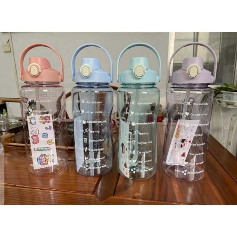 Jual Botol minum 2L / botol motivasi / botol gradasi / botol genoy ...