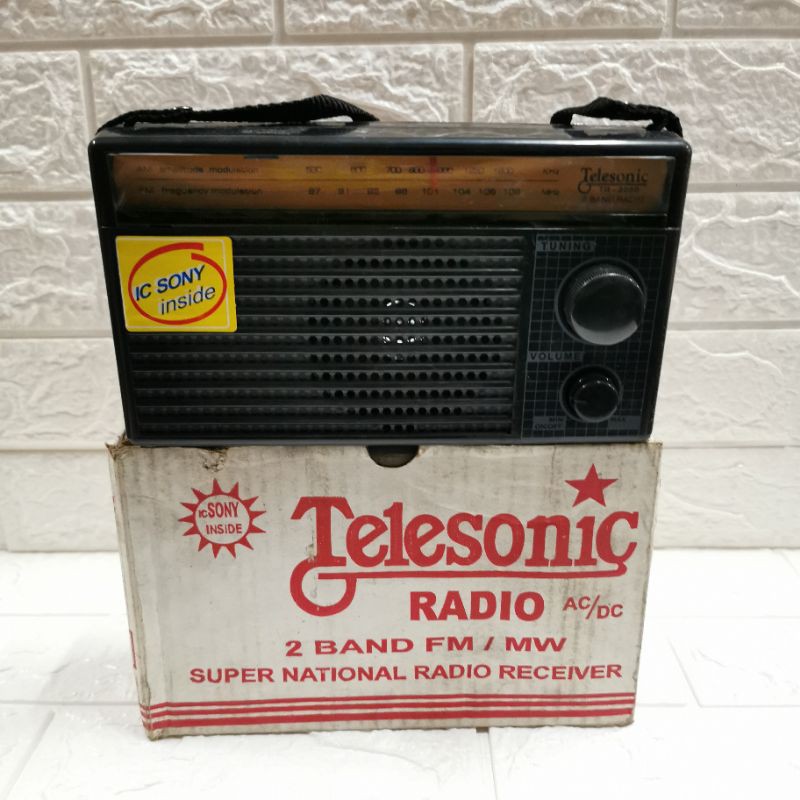 Jual TELESONIC TR 2050 SUPER NATIONAL RADIO 2 BAND RECEIVER FM MW ...