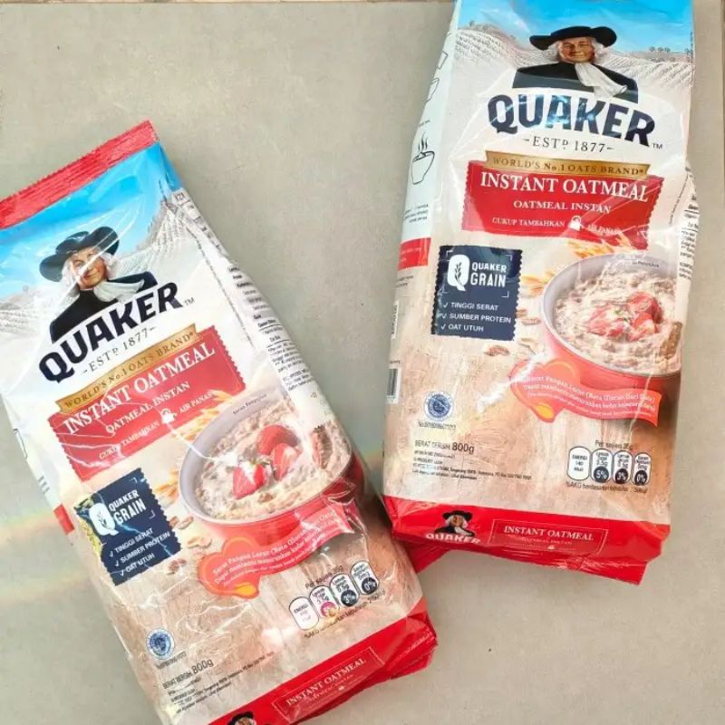 Jual Quaker Oat Instant Oatmeal 800g | Shopee Indonesia