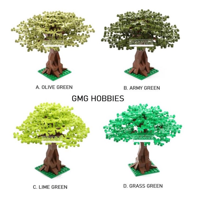 Jual Pohon Besar Tree Tumbuhan Tanaman Daun Leaf Brick Balok Mini DIY ...