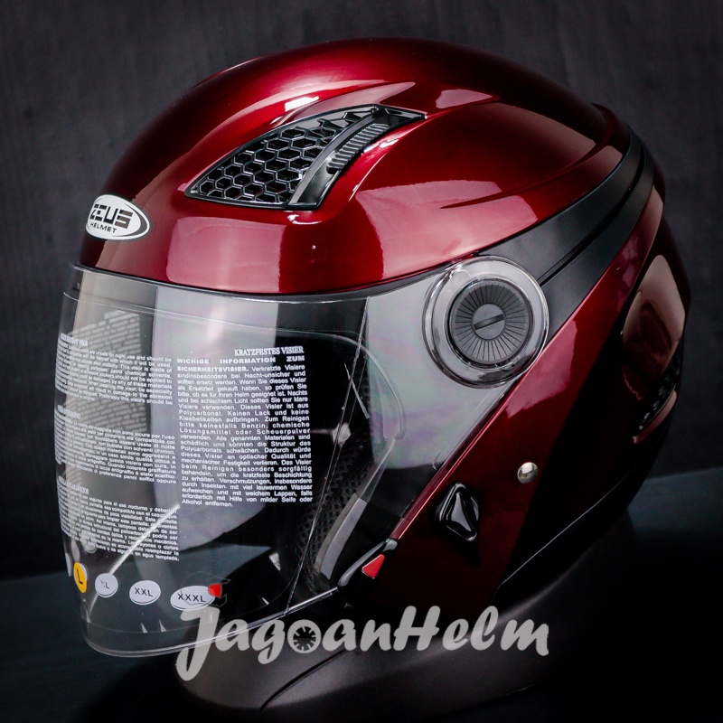 Jual ZEUS Helm ZS610 SOLID| WIN METALIC | SOLID ZS 610 Double Visor ...