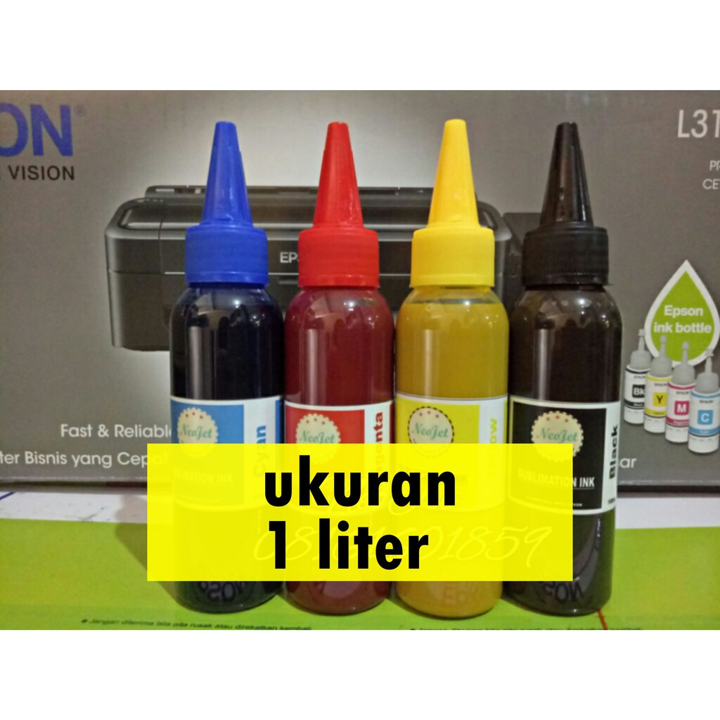 Jual Tinta Sublim / transfer 1000ml 1 liter sublime sablon sublimasi ...