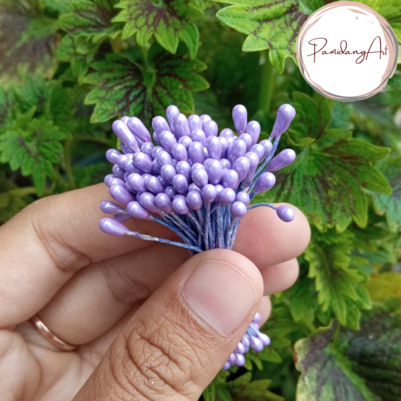 Jual (20pcs) Putik Sari Bunga Plastik / Putik Benang Sari Bunga ...