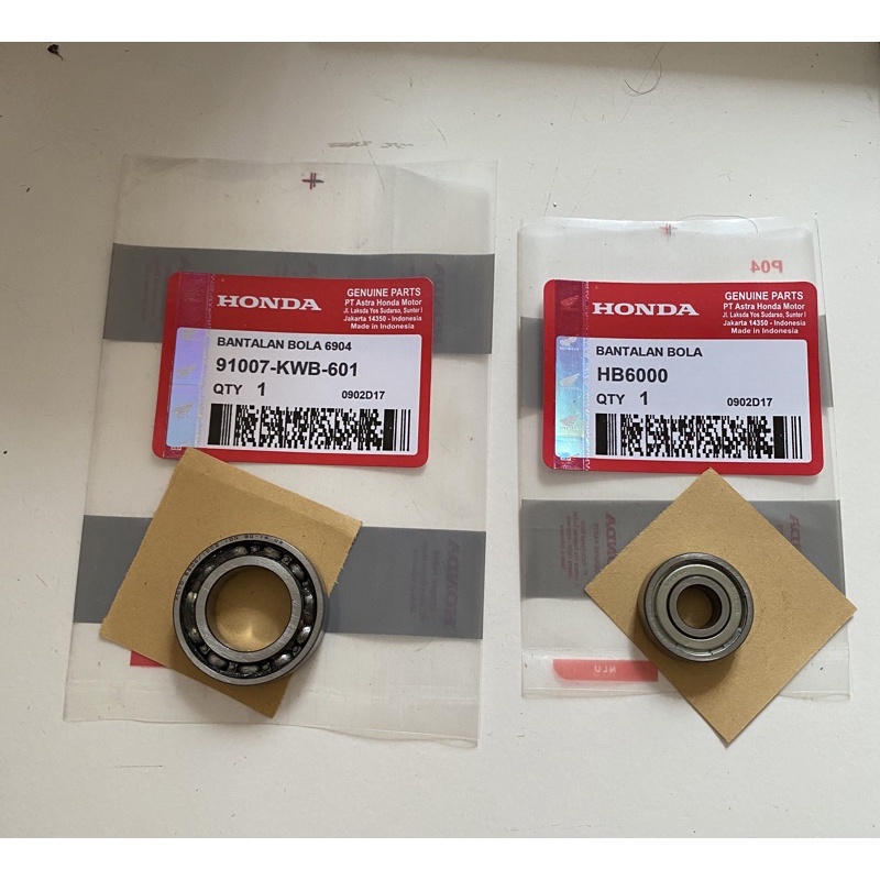 Jual Paket Bearing Laher Lahar Noken As 6904 Besar 6000 Kecil Asli ...