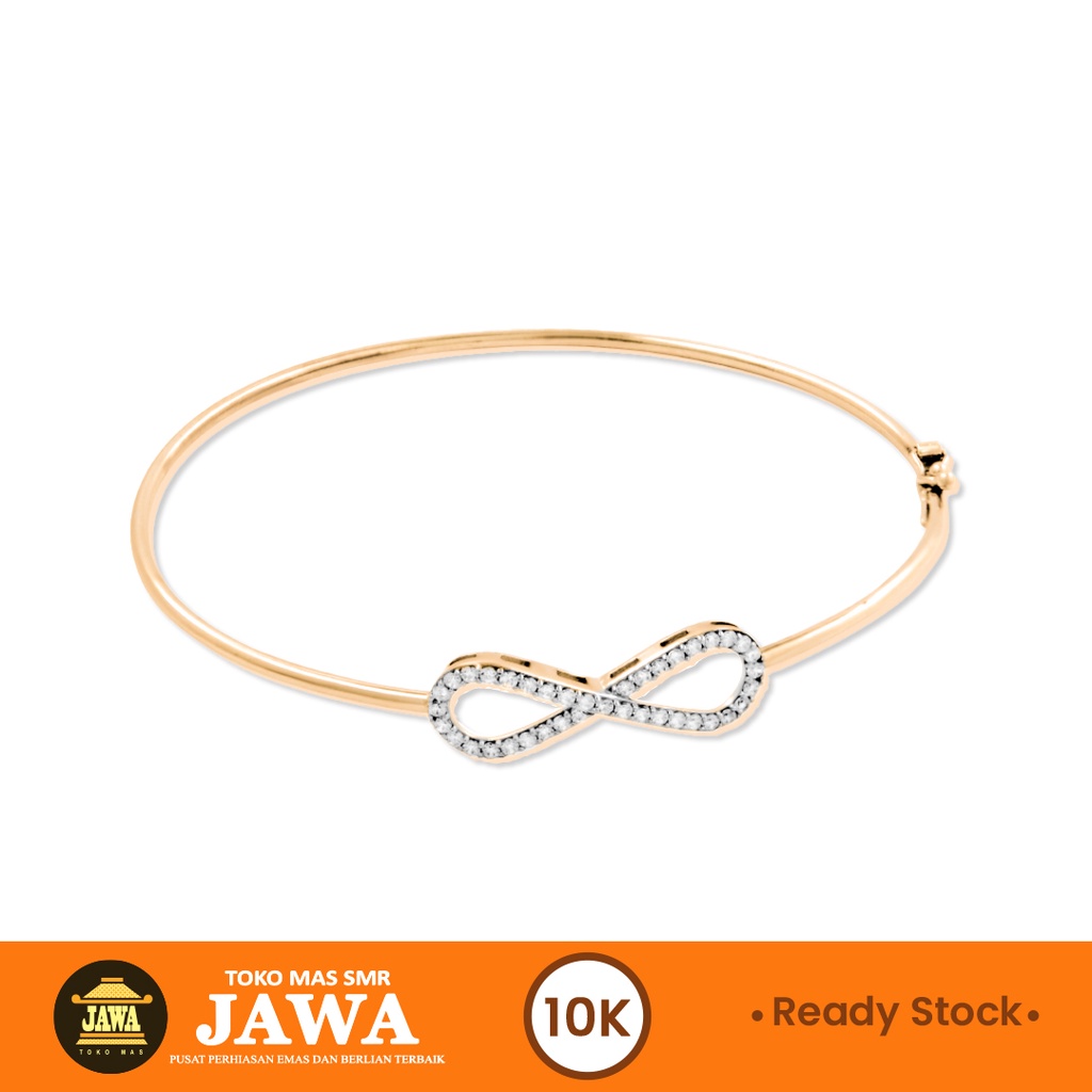 Jual Gelang Bangle Emas Infinity Kadar 10k Toko Mas Jawa | Shopee Indonesia