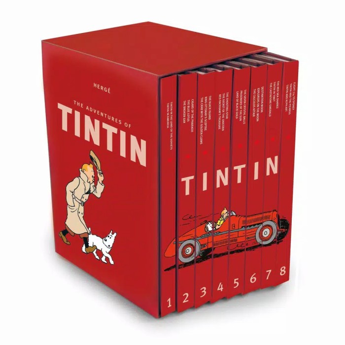 Jual The Adventures Of Tintin Gift Set Komik Tintin Set | Shopee Indonesia