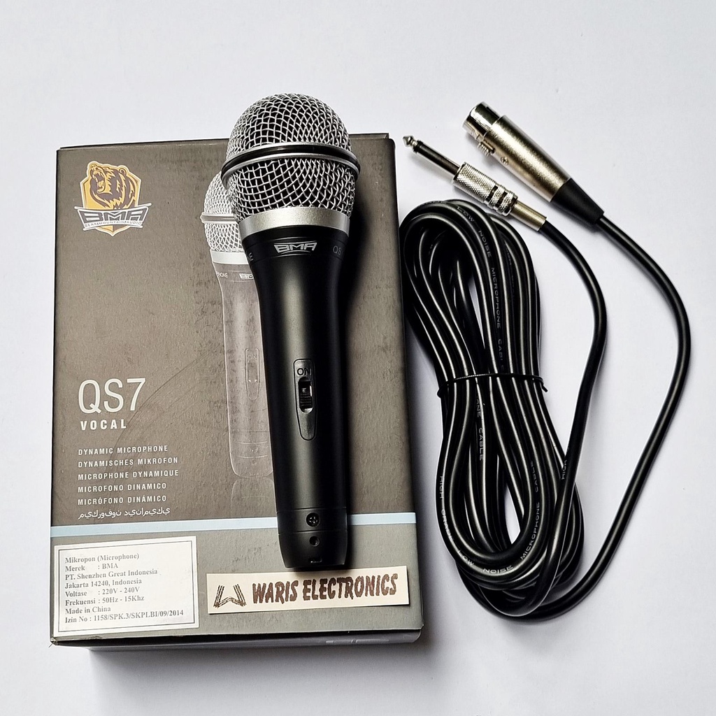 Jual Mic Mikrofon BMA QS 7 Dynamic Microphone | Shopee Indonesia
