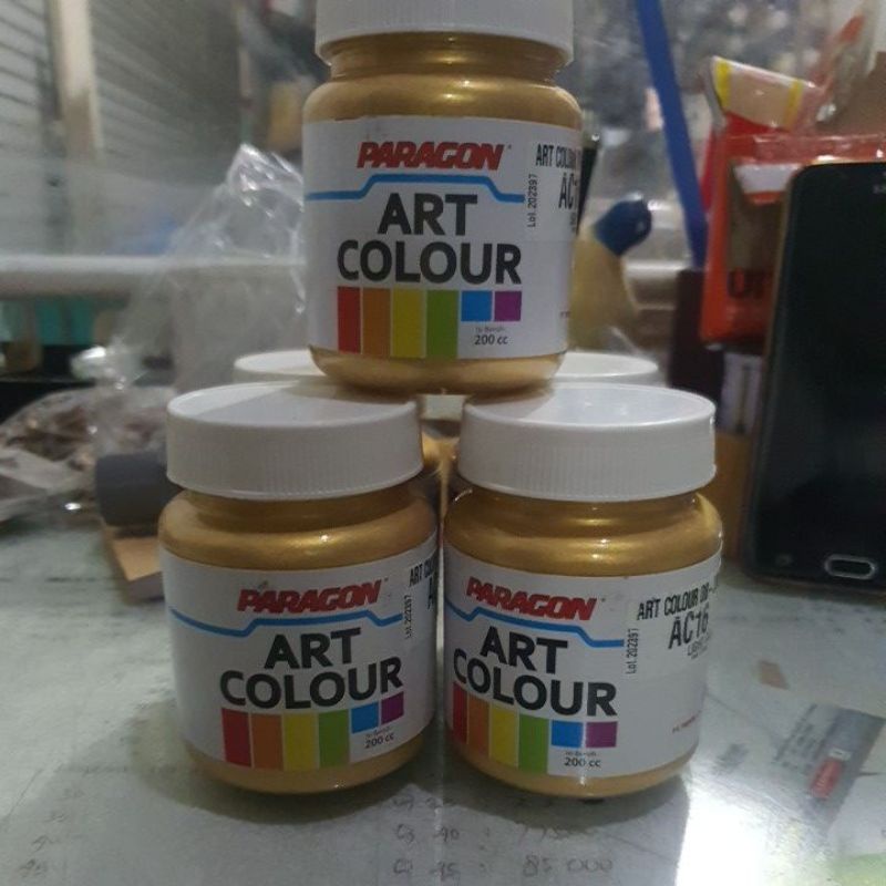 Jual CAT EMAS CAT POSTER KAIN GABUS SPON DEKORASI KERTAS PATUNG ...