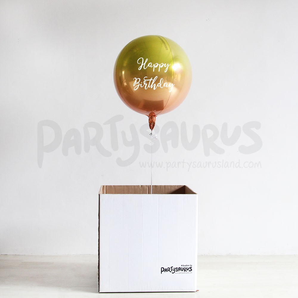 Jual Sunrise Ombre Orbz Floatbox Surprise Balon Box | Shopee Indonesia