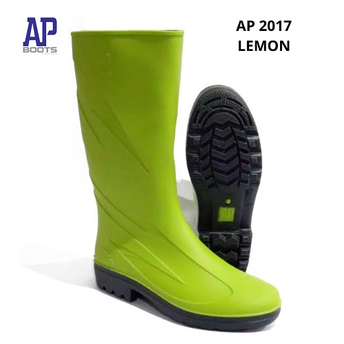 Jual AP Boots 2017 Hijau Lemon - Sepatu Boot Kerja Hijau Tinggi - AP ...