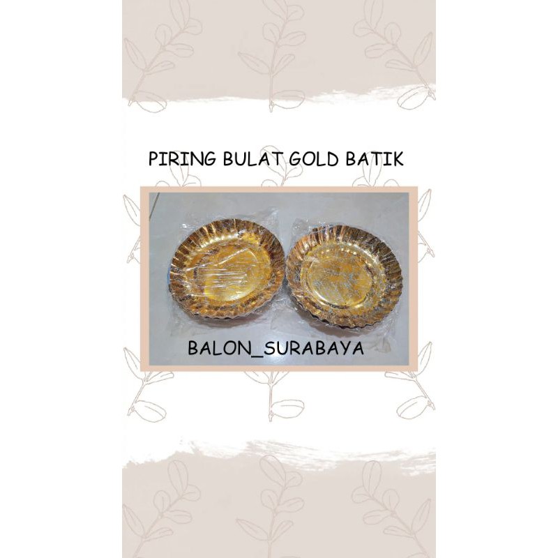 Jual Piring Bulat Gold 1 pak isi 10 biji | Shopee Indonesia
