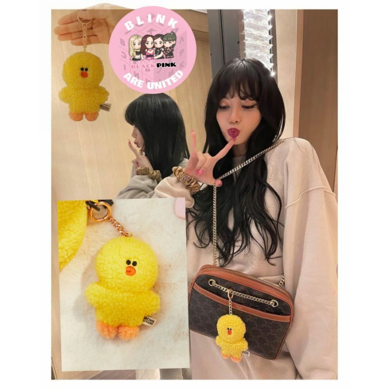 Jual Lisa Blackpink Line Duck Keyring official | Shopee Indonesia