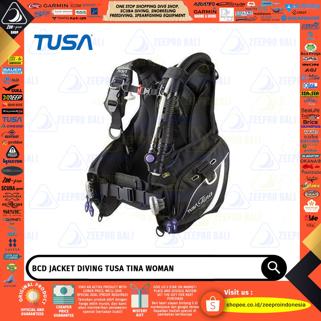 Jual BCD Scuba Diving Tusa Tina Woman Jacket Bouyancy Alat Selam | Shopee Indonesia