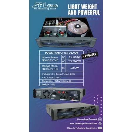 Jual Power SPL Audio D22000 class D original | Shopee Indonesia