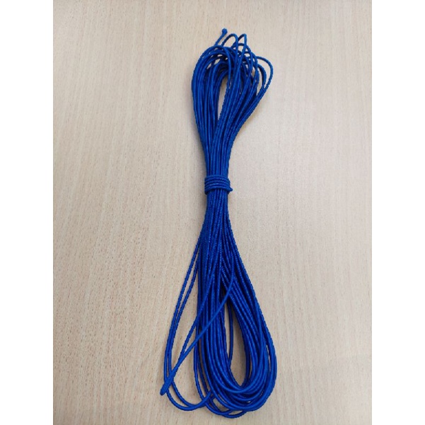 Jual tali elastis 1,5 mm tali string 15 mm 1,7 mm cord bulat | Shopee ...