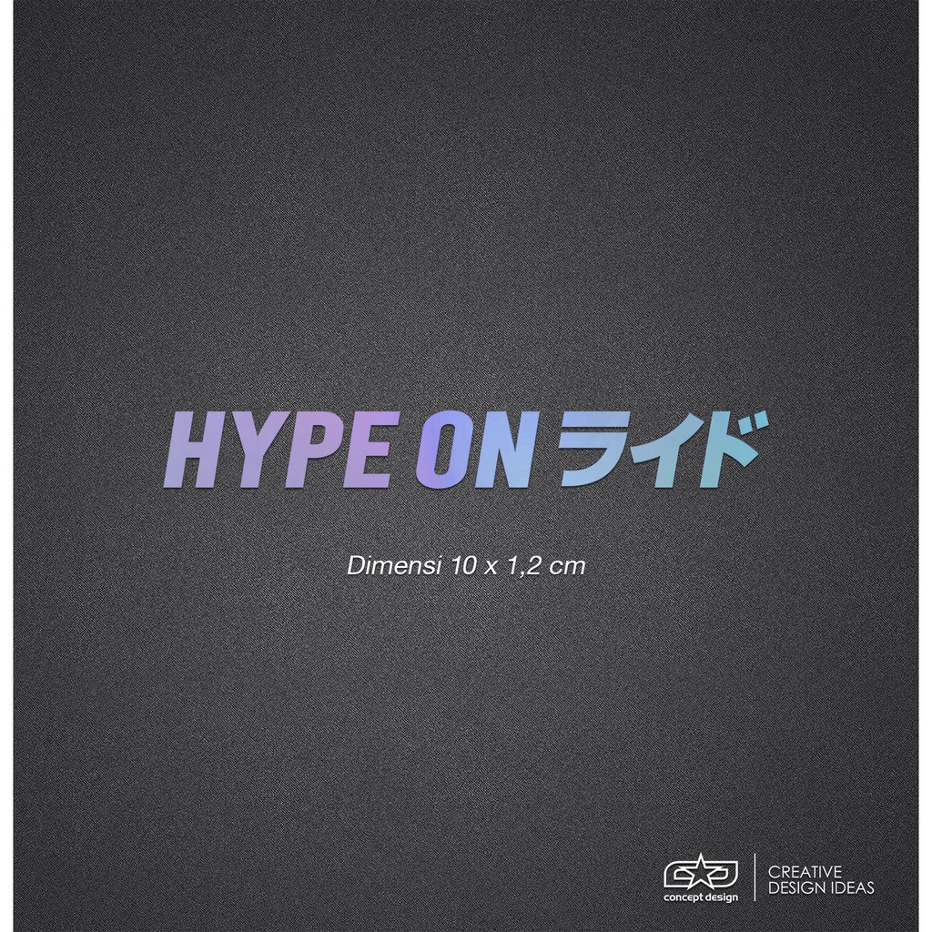 Jual Sticker Hologram Hype On | Shopee Indonesia