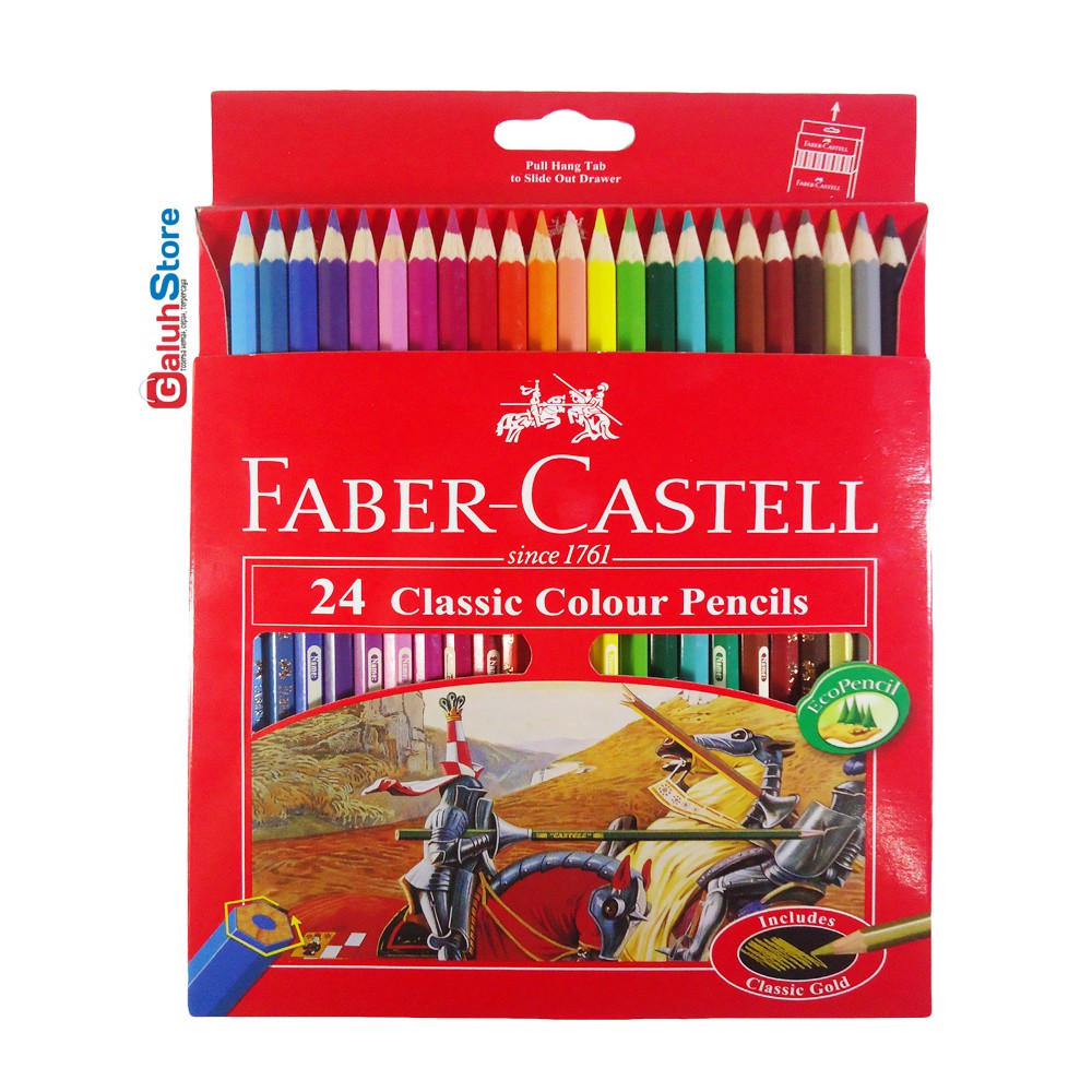 Jual Faber-Castell Pensil Warna Classic 24 Warna | Shopee Indonesia