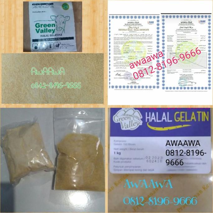 Jual 500 gr serbuk murni bubuk gula gelatin gelatine powder sapi halal ...