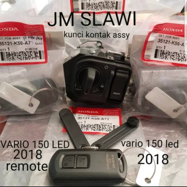 Jual 35121 K59 A71 Kontak assy kunci kontak ass key set sama remote vario 150 f1 led 2018 ori ...
