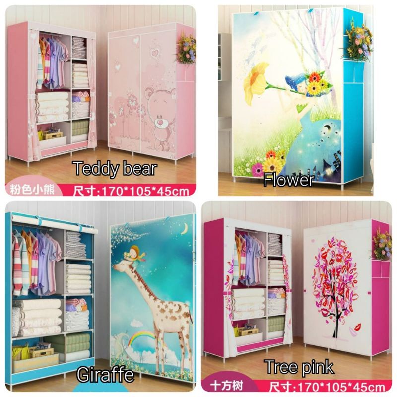Jual LEMARI PAKAIAN PORTABLE MULTIFUNGSI WARDROBE | Shopee Indonesia